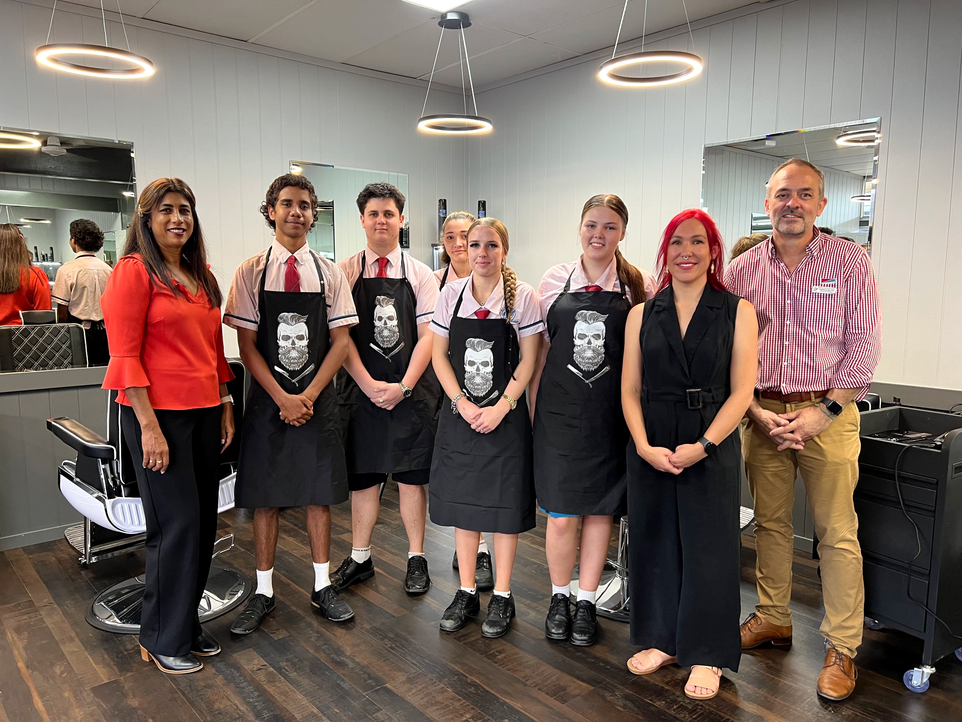 Schoolyard hairdressers open barber shop in Townsville - ABC listen
