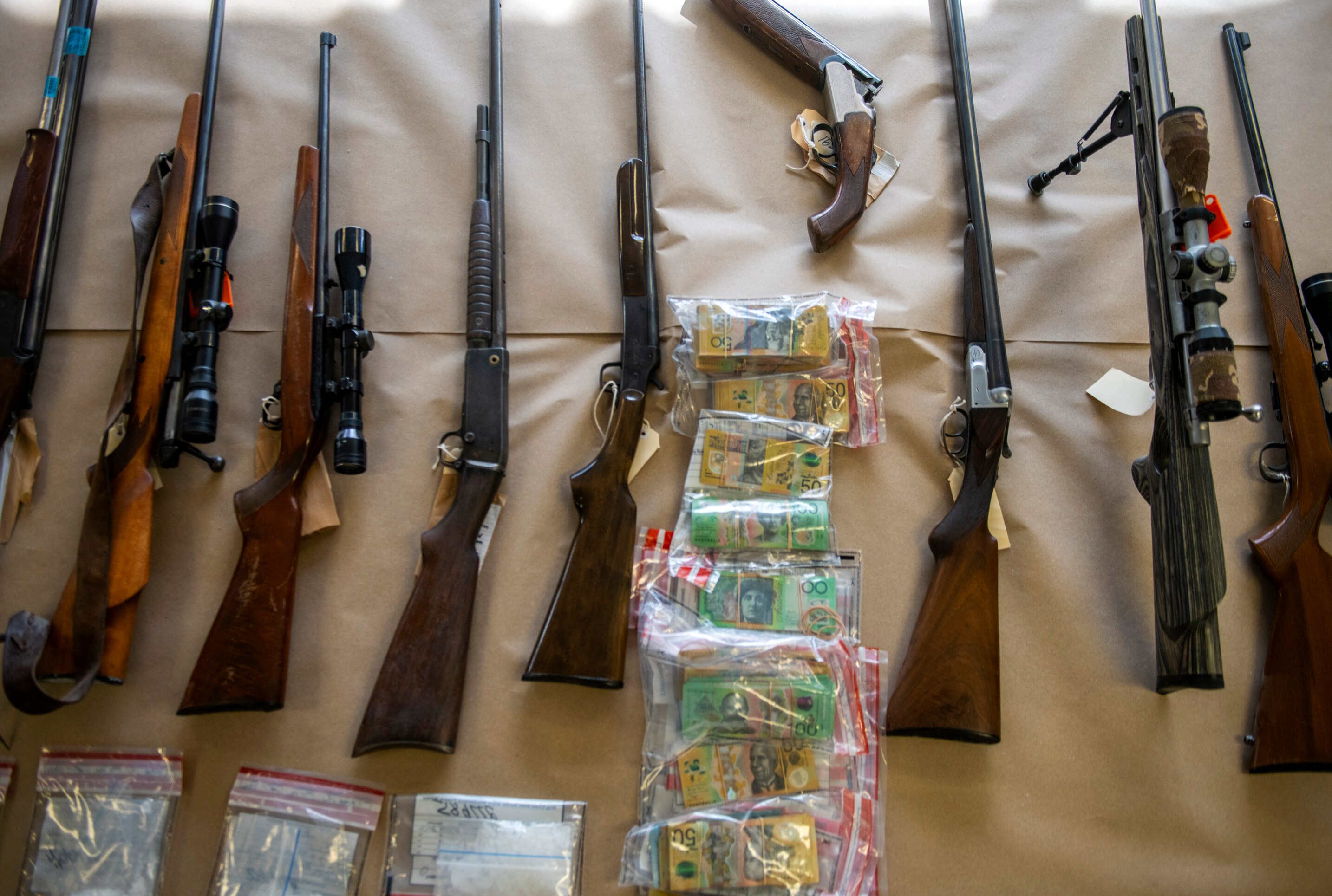 Sub-machine gun, homemade weapon seized in cache of firearms found by ...