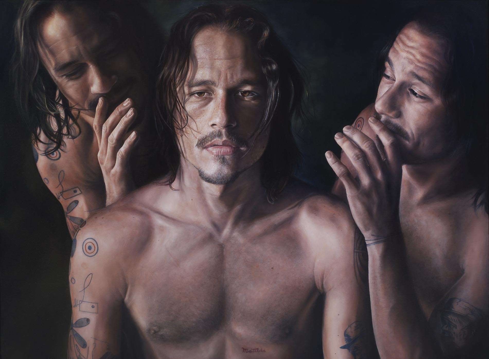 What happened to the famous Heath Ledger portrait? Father Kim Ledger ...