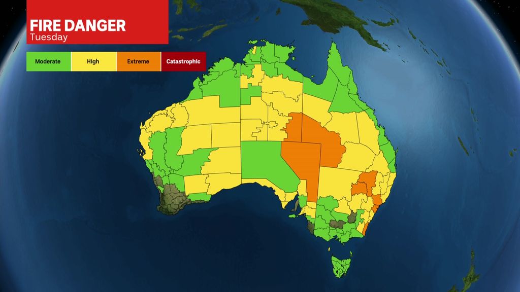 Multiple fire dangers issued across Australia - ABC News