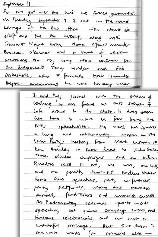 Diary of a speechwriter: Scenes from the Rudd years - ABC News