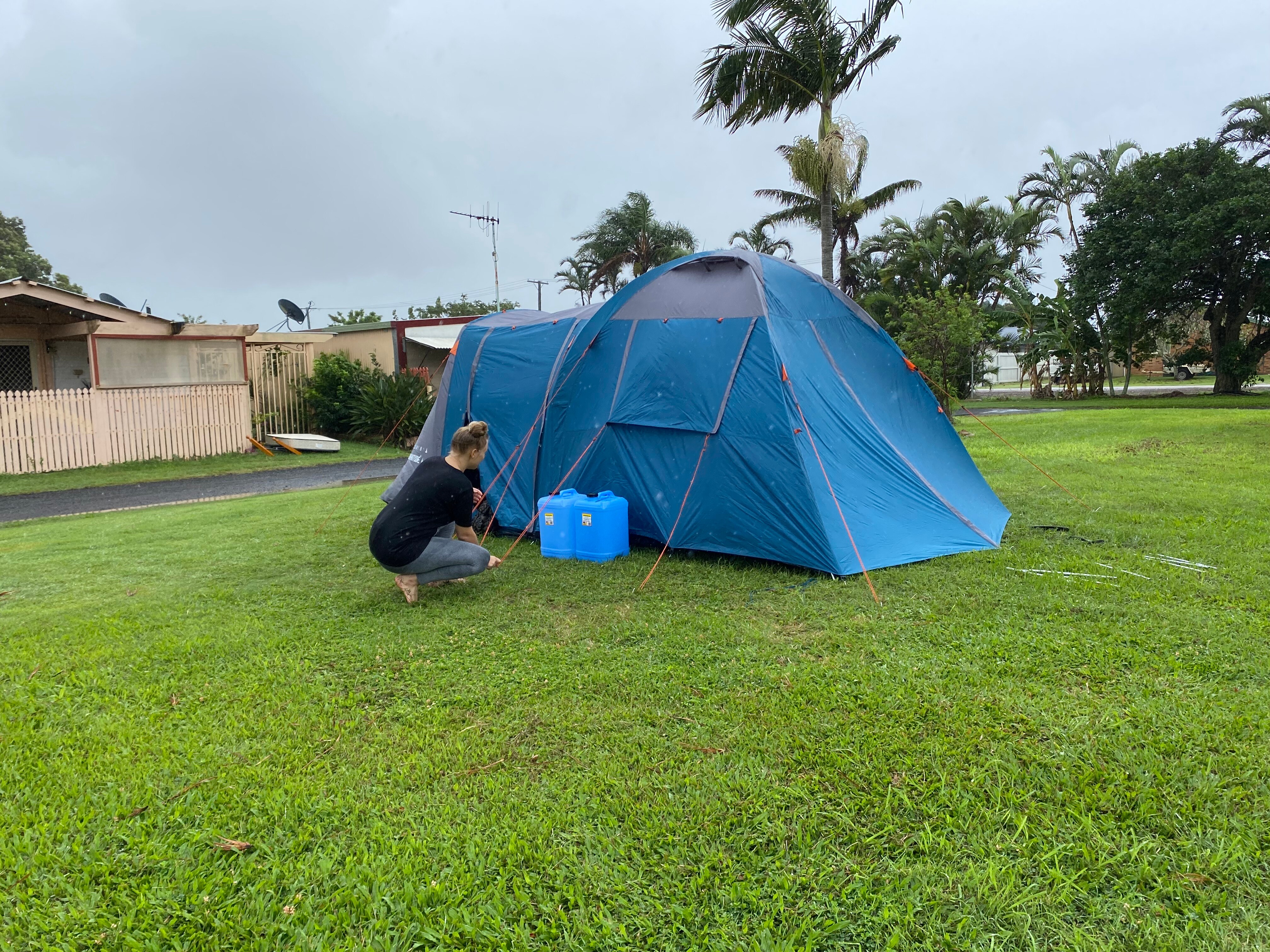 Pregnant and terrified, Tailah is moving into a tent with her young ...